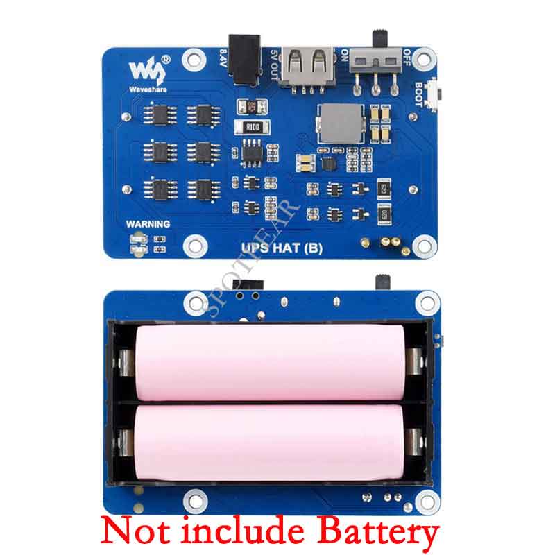 Raspberry Pi 5 12v Power Supply Mu1ea1ch Waveshare UPS HAT For ...