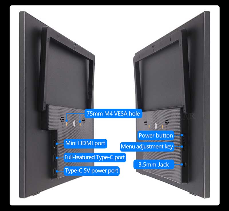 Raspberry Pi 15.6 inch Monitor TypeC/HDMI Display 15.6inch Screen ...
