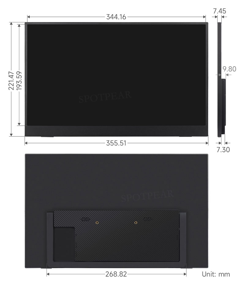 Raspberry Pi 15.6 inch Monitor TypeC/HDMI Display 15.6inch Screen ...