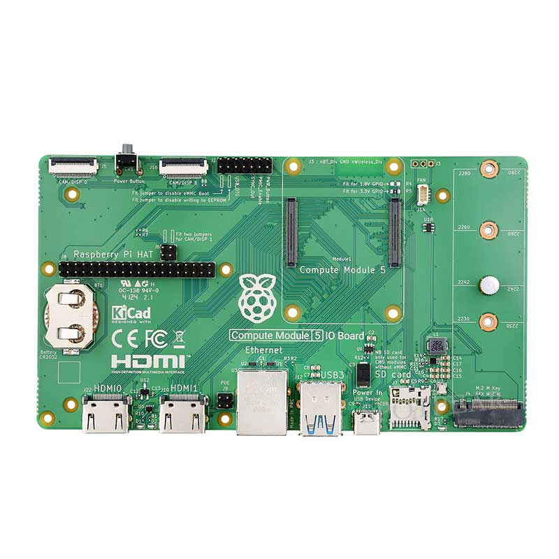 Raspberry Pi Cm5 Carrier Board Geekworm X1500 CM5 IO Carrier Board For ...